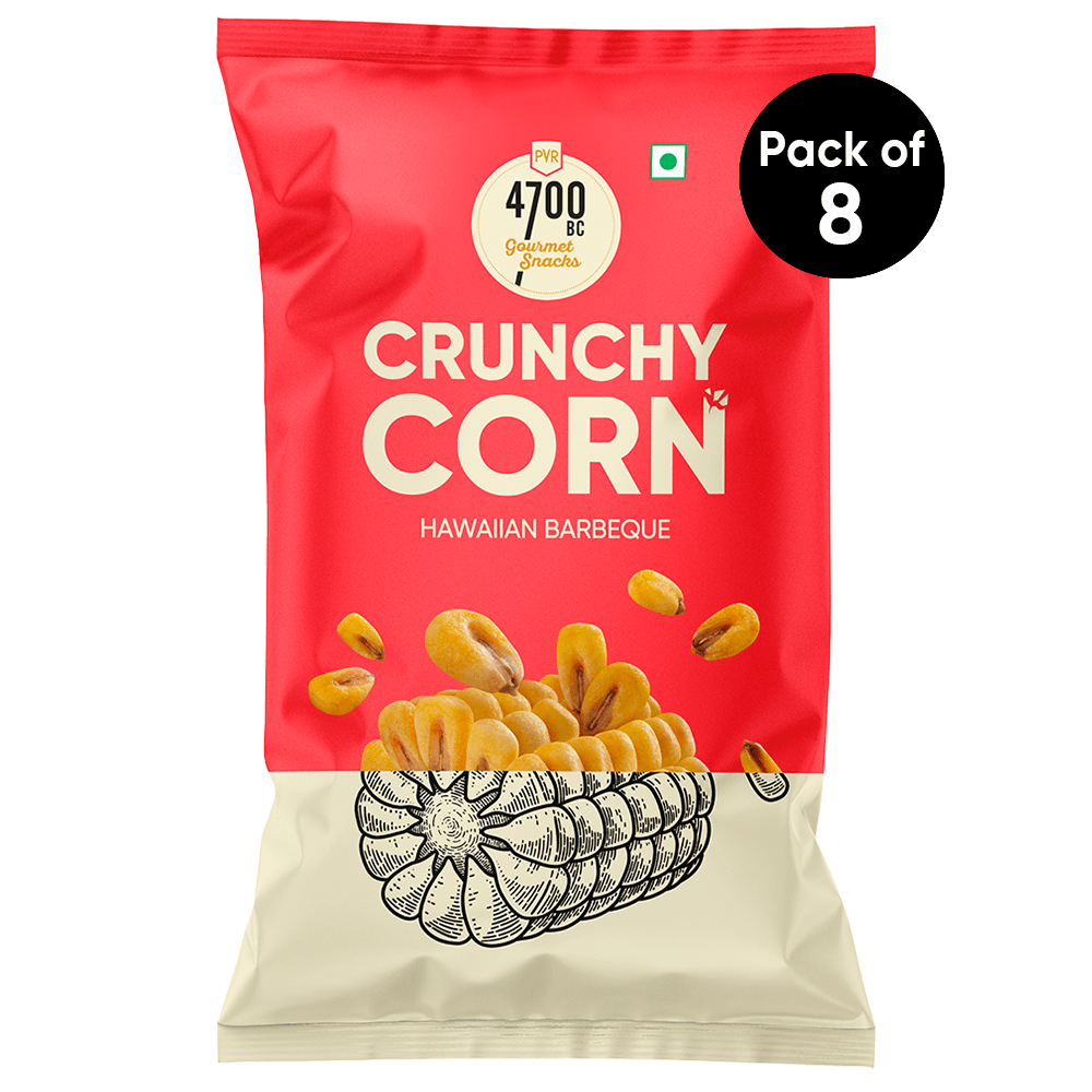 Crunchy Corn, Hawaiian BBQ Pouch (Pack of 8, 40g) – 4700BC