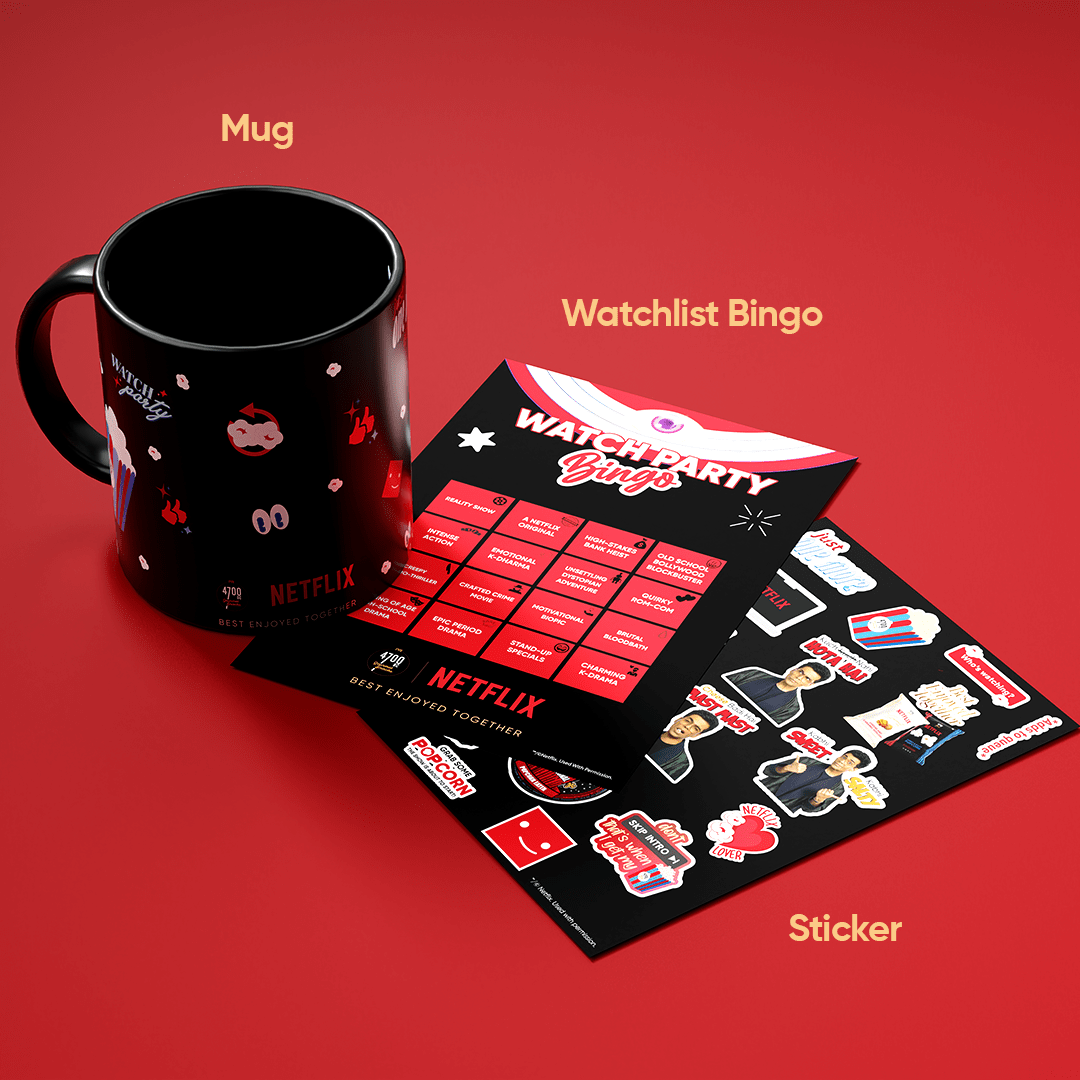4700BC x Netflix Watch Party Box Plus