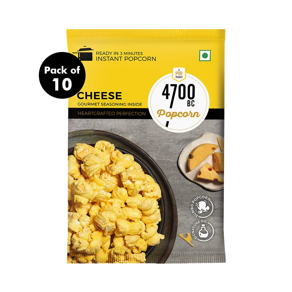 Instant Cheese Popcorn (Pack of 10, 60g) – 4700BC